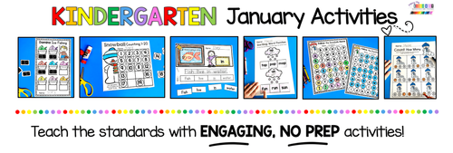 January No Prep Math & Literacy Pack - FREEBIES — Keeping My Kiddo Busy