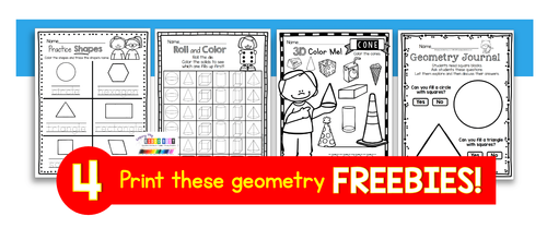 Kindergarten Geometry Unit - FREEBIES — Keeping My Kiddo Busy