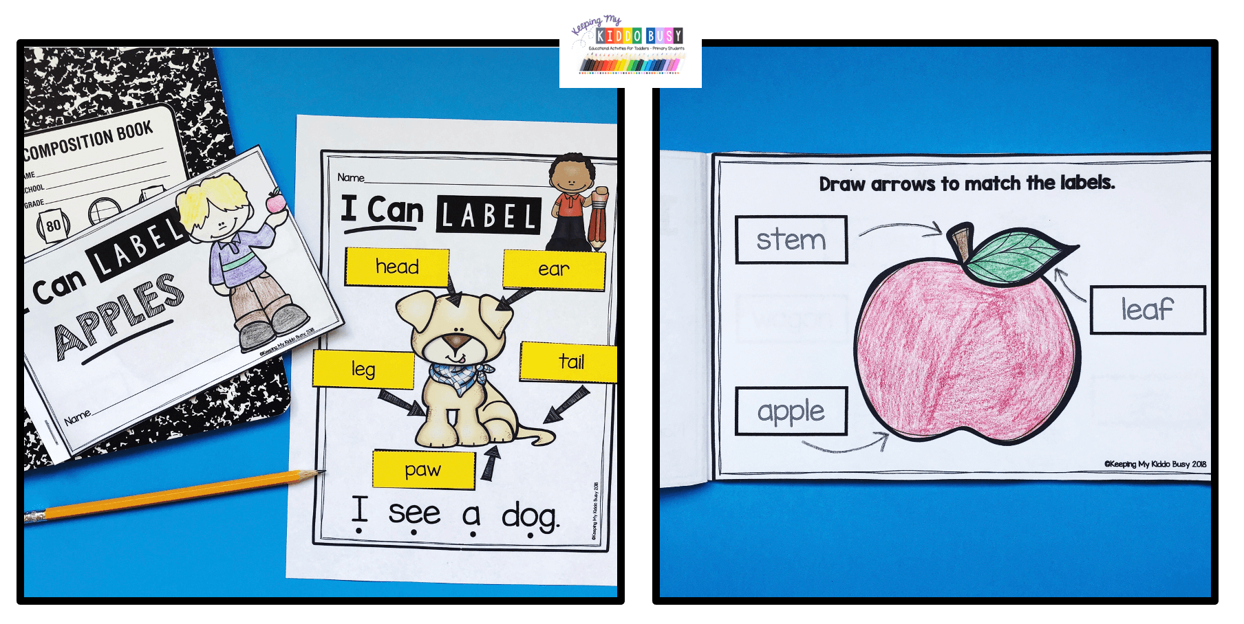 Writing at the Beginning of the Year in Kindergarten - LABELING FREEBIE ...