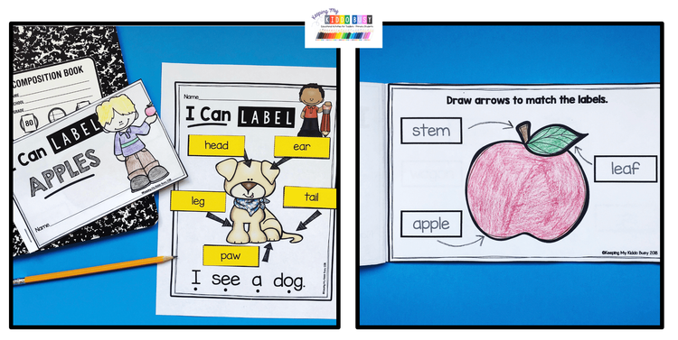 Writing at the Beginning of the Year in Kindergarten - LABELING FREEBIE ...