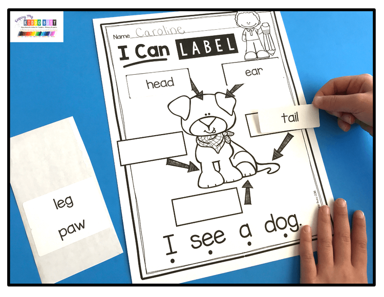 Writing at the Beginning of the Year in Kindergarten - LABELING FREEBIE ...