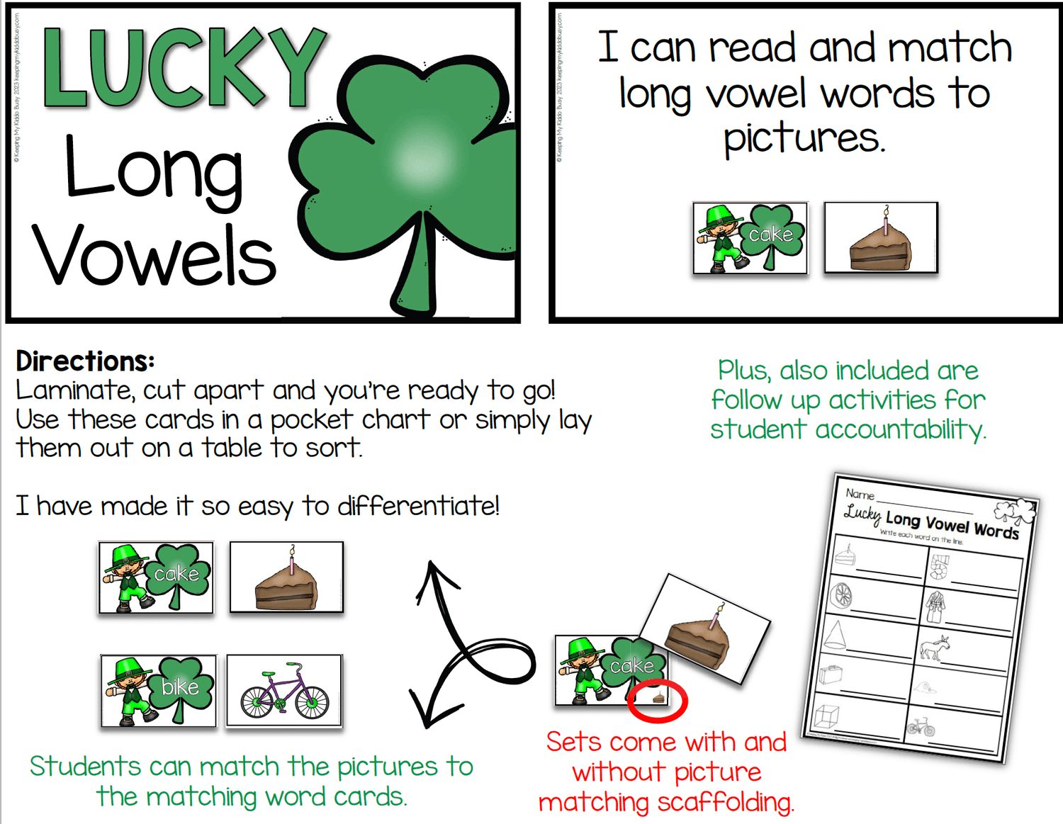 March Task Cards — Keeping My Kiddo Busy