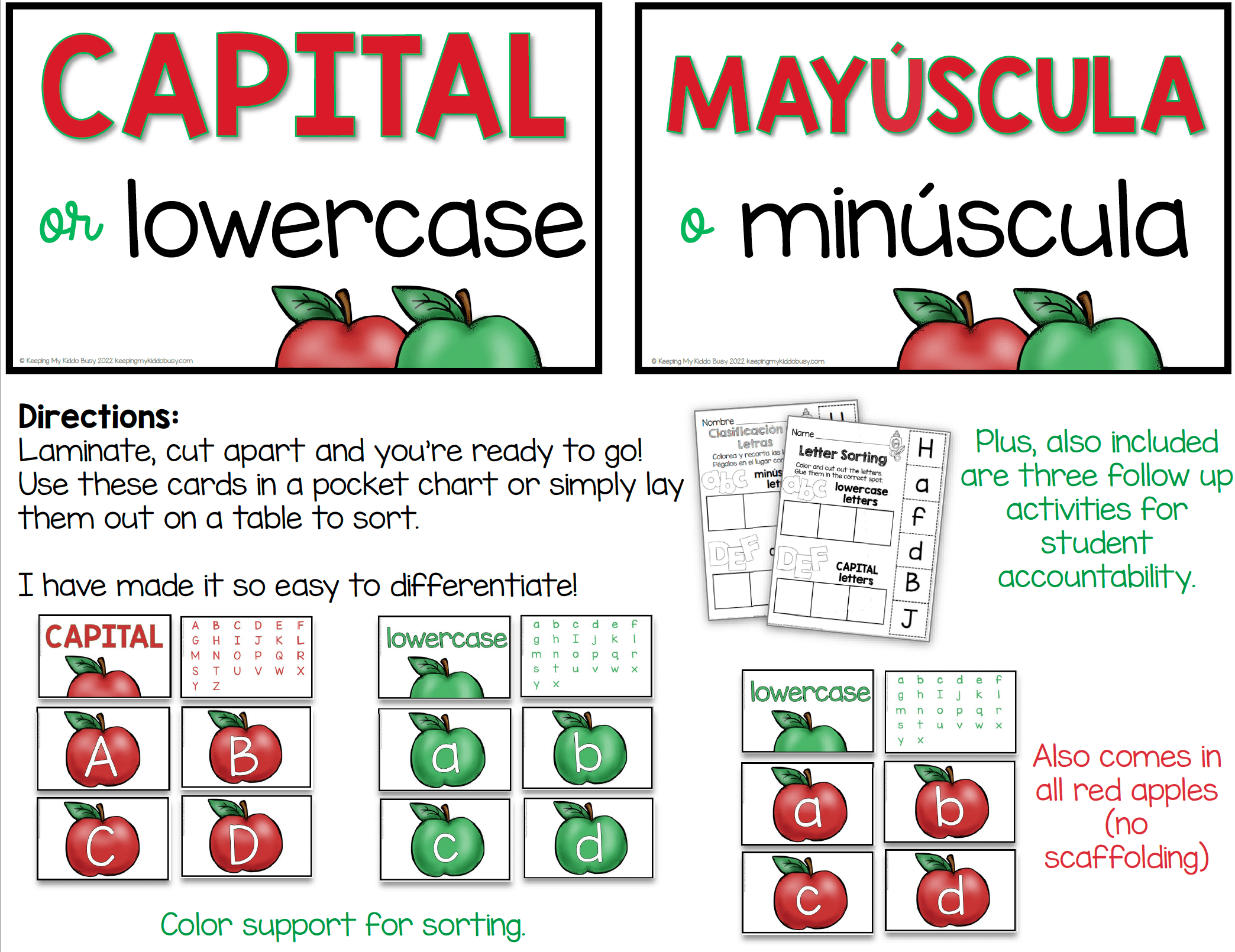 September Pocket Chart Centers — Keeping My Kiddo Busy