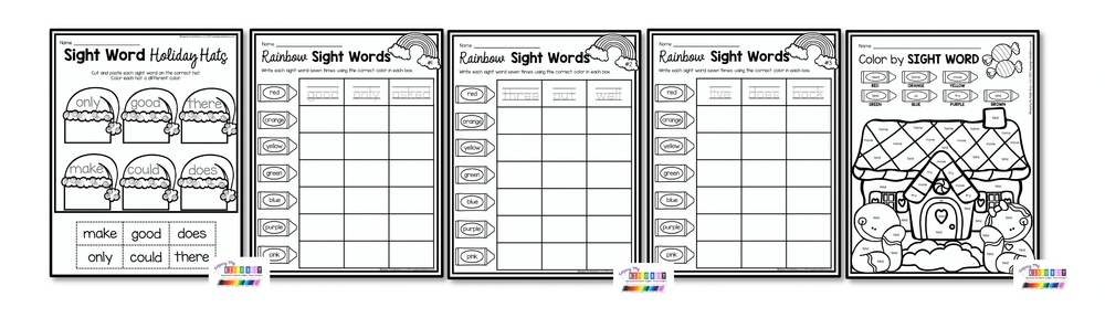 First Grade December Worksheets FREEBIES — Keeping My Kiddo Busy