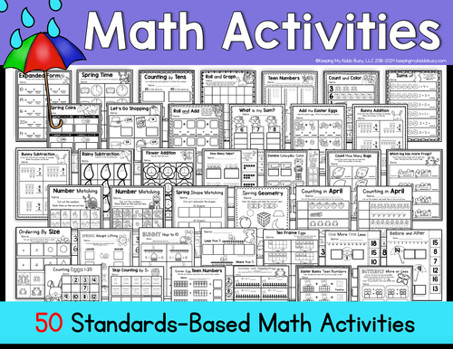 April in Kindergarten - FREE WORKSHEETS — Keeping My Kiddo Busy