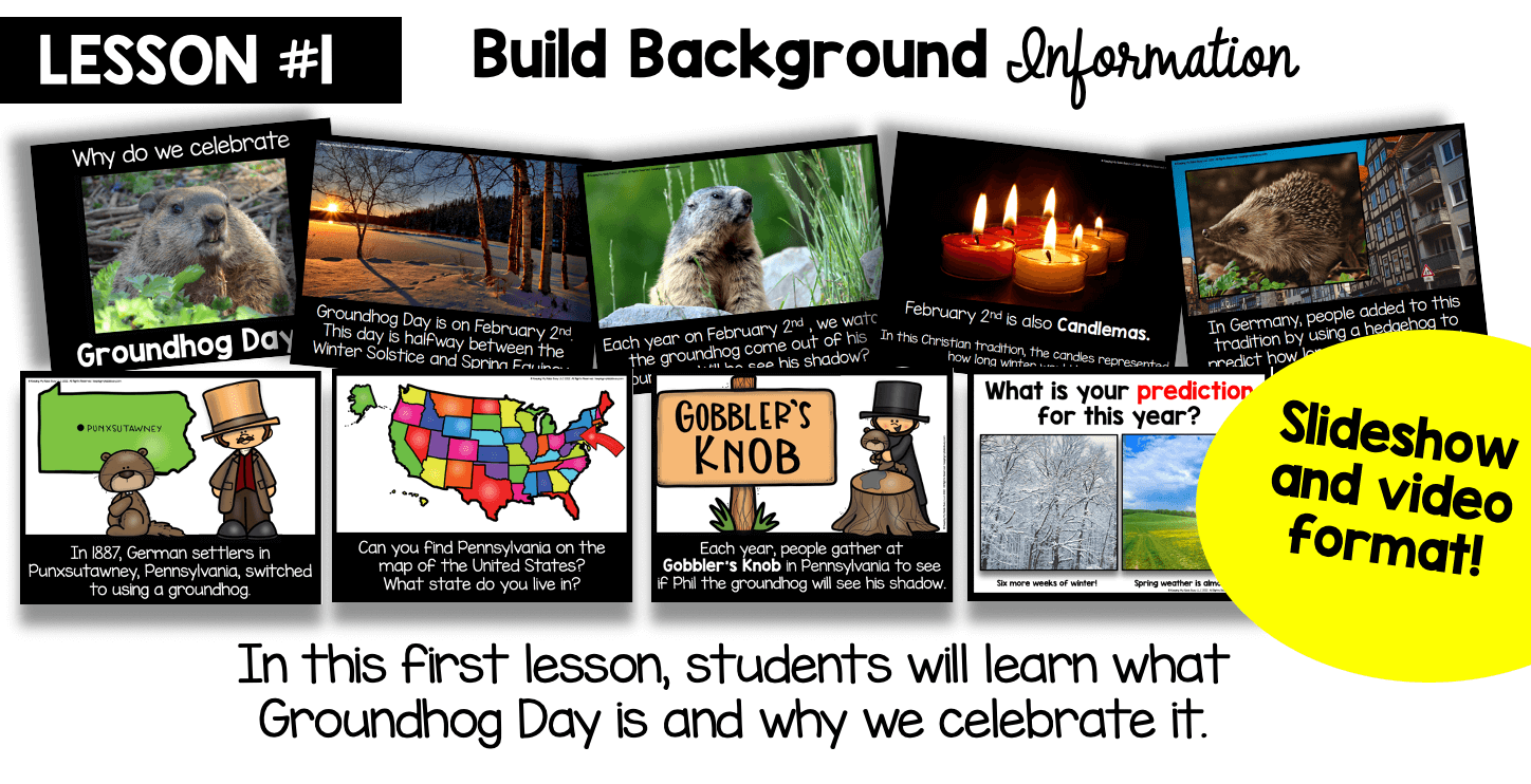 Groundhog Day in Kindergarten and First Grade FREEBIE — Keeping My ...