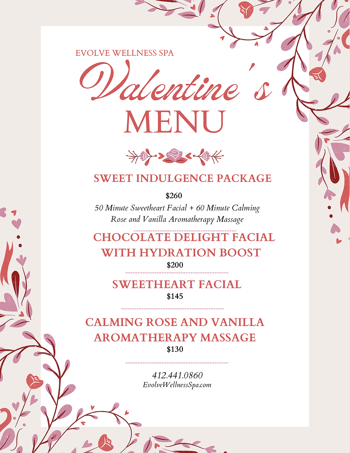 Specials — Evolve Wellness Spa