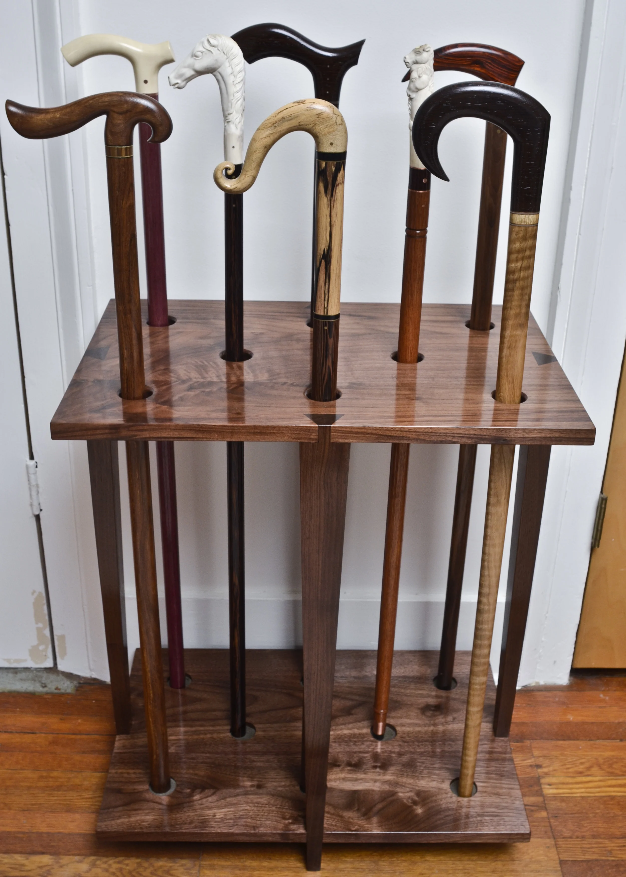 Handmade Walking Cane Stands and Holders — Gillis Canes, LLC