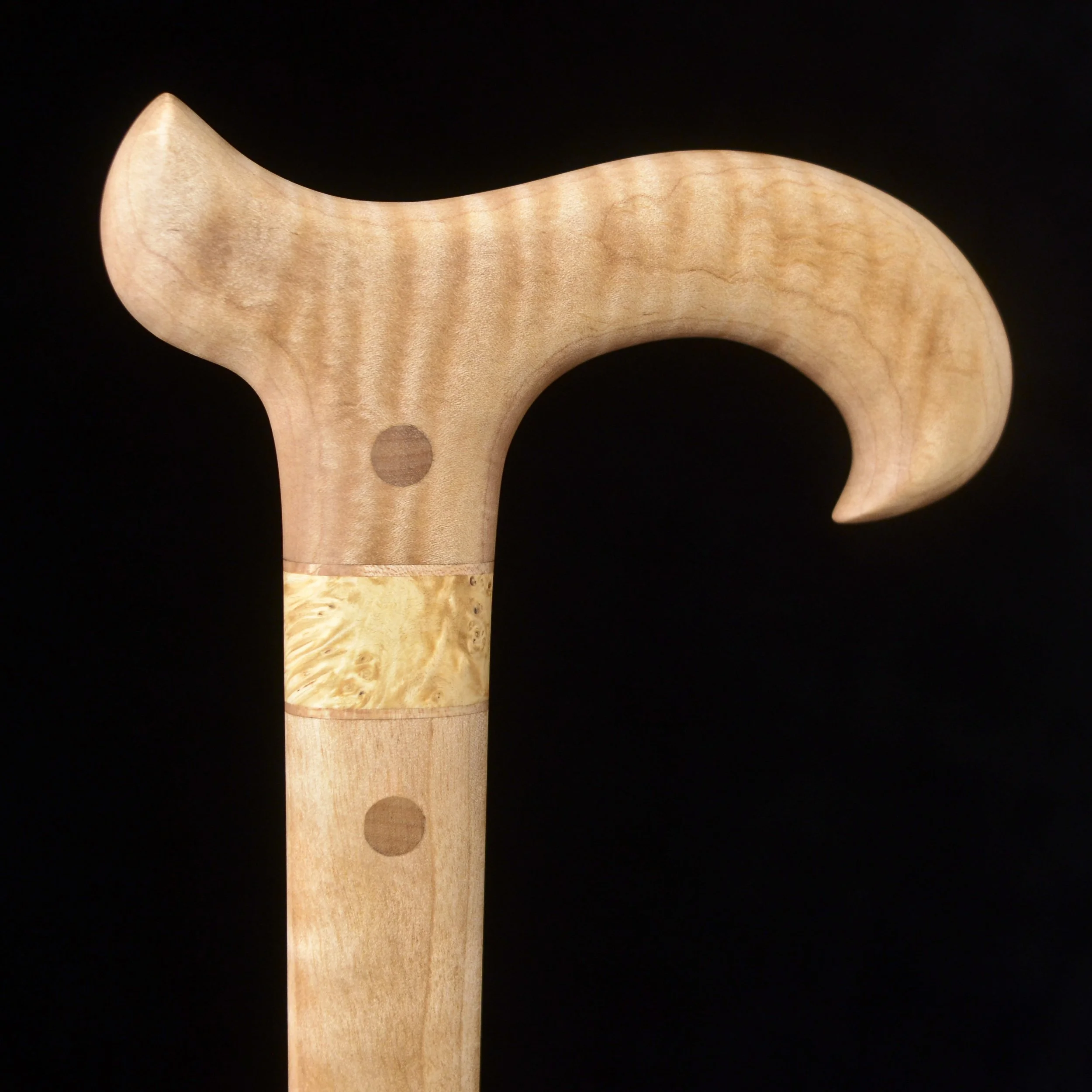 Curly Maple and Birch Cane — Gillis Canes, LLC