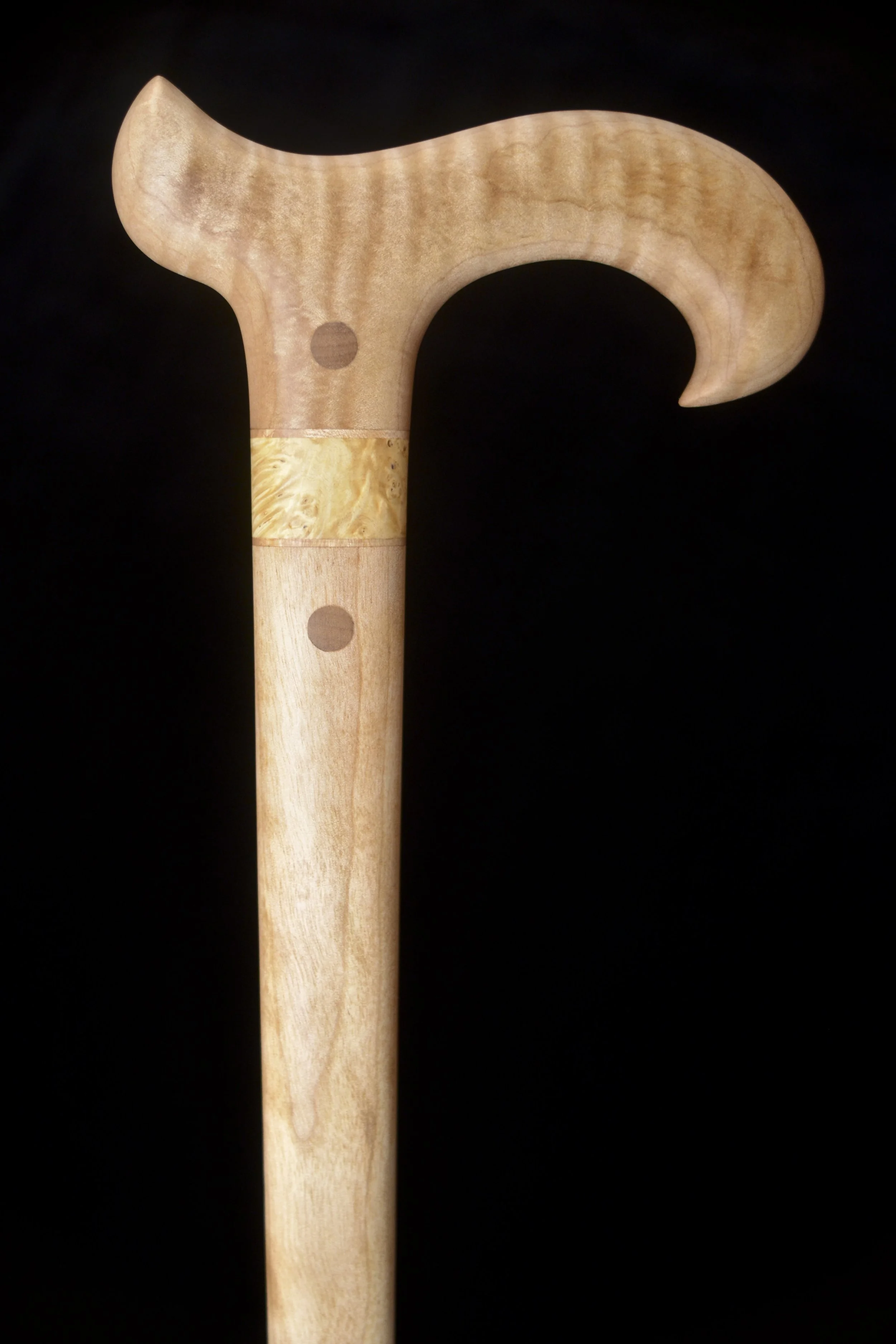 Curly Maple and Birch Cane — Gillis Canes, LLC