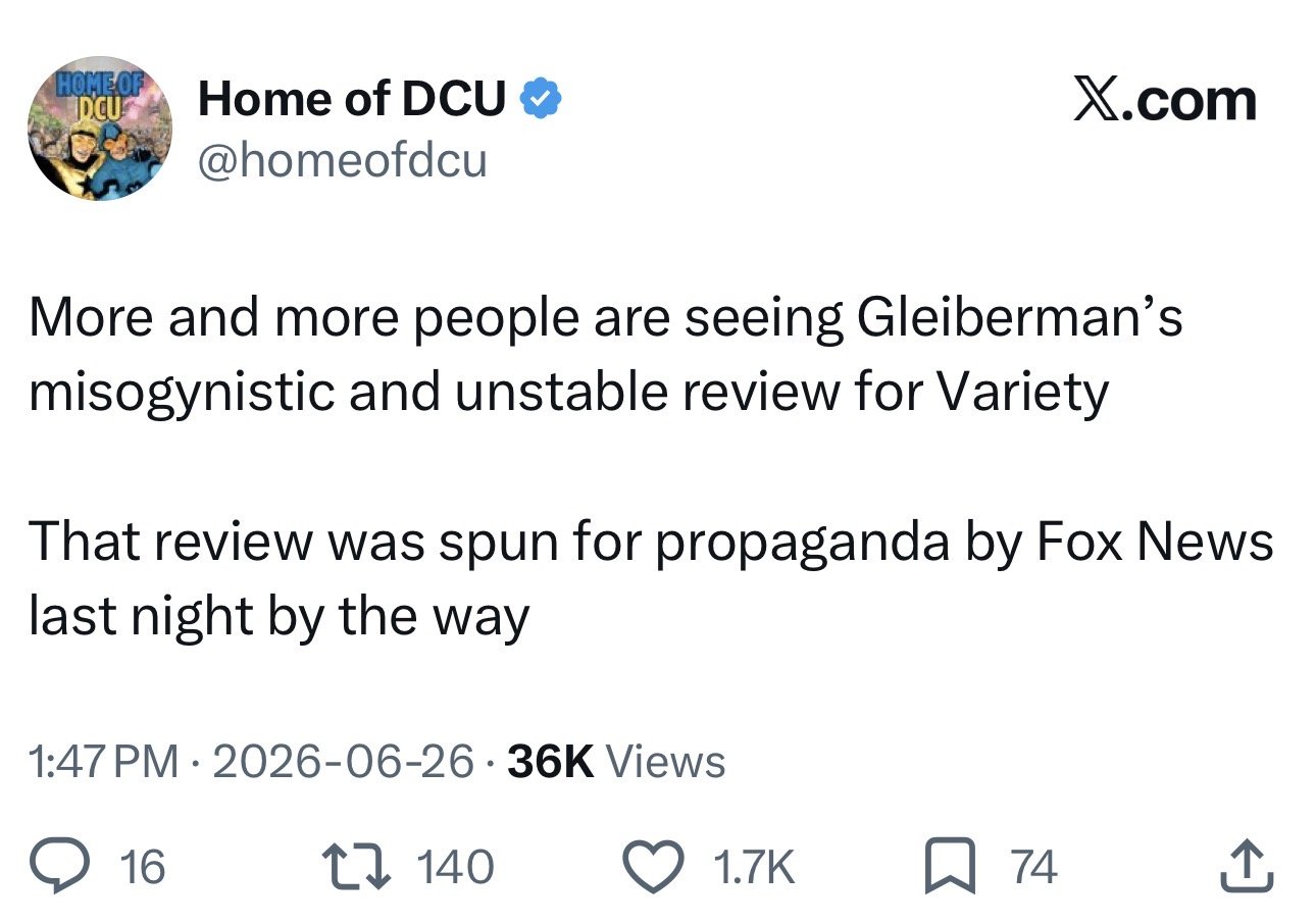 Variety Defends Owen Gleiberman’s ‘Supergirl’ Review as Backlash Fuels ...