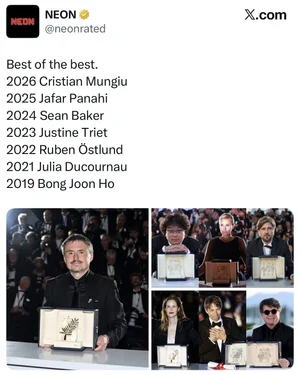 Cristian Mungiu’s ‘Fjord’ Takes Palme d’Or! Neon Wins Seventh Straight ...