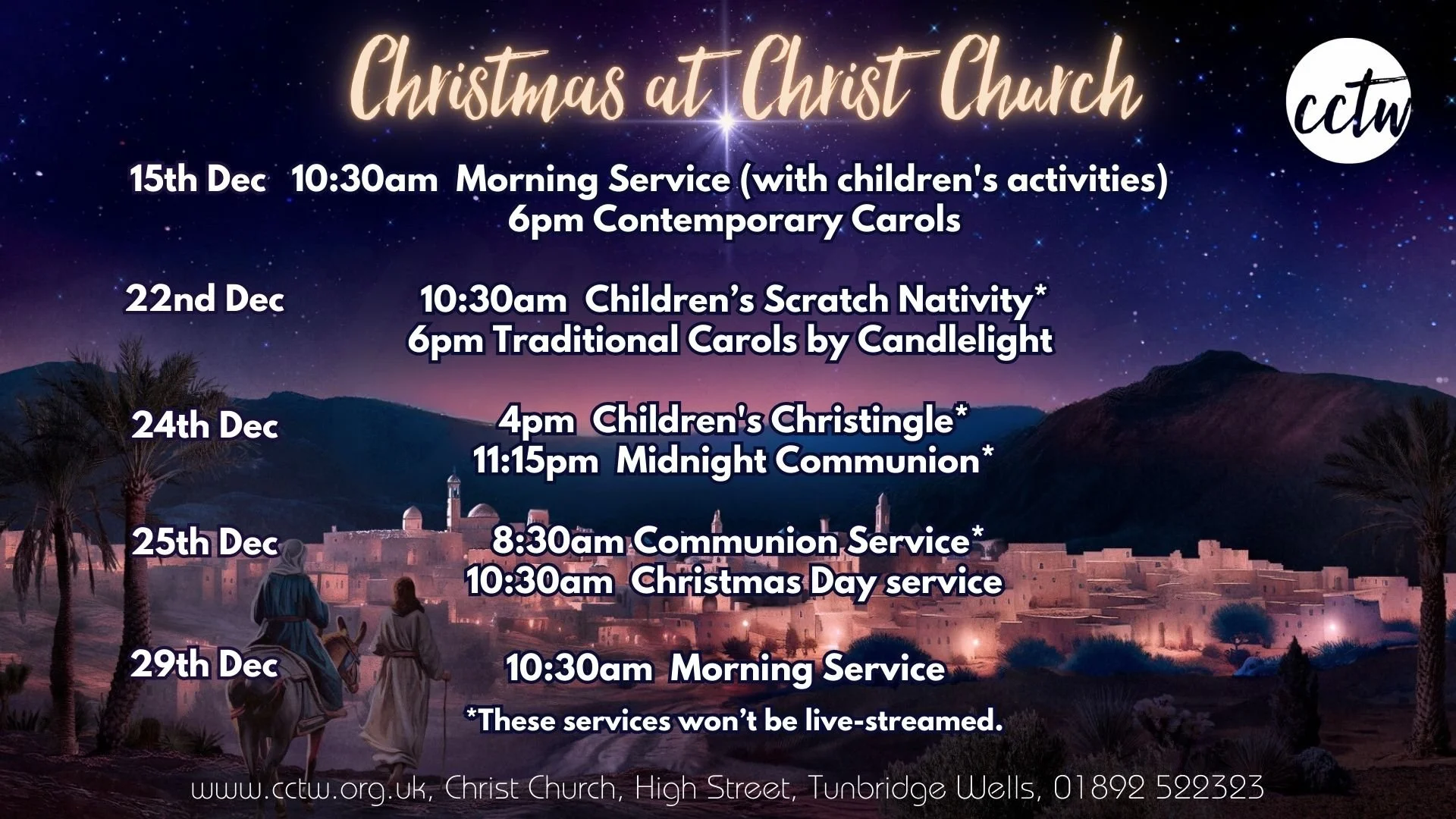 Upcoming events — Christ Church
