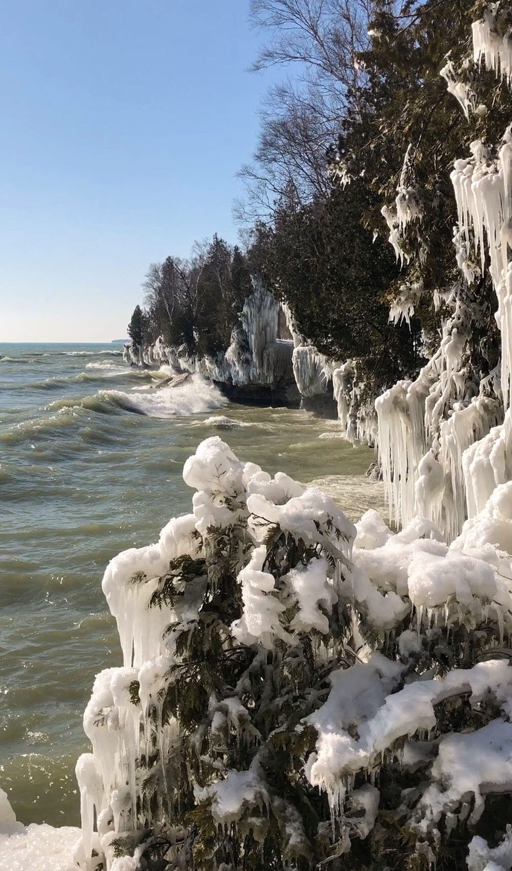 Winter at Cave Point — C'est ma vie