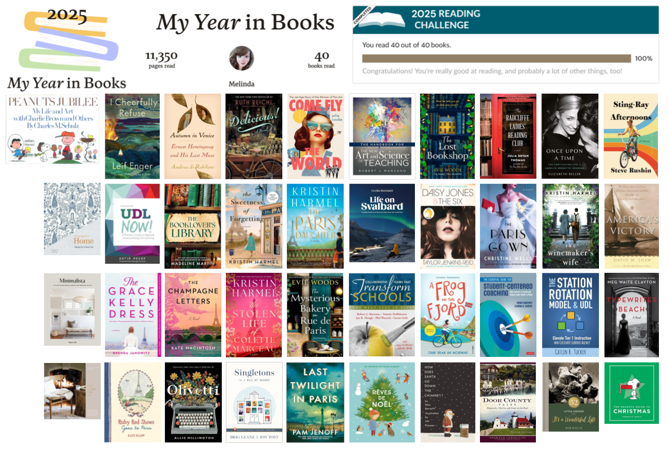 2025 Reading Challenge — C'est ma vie