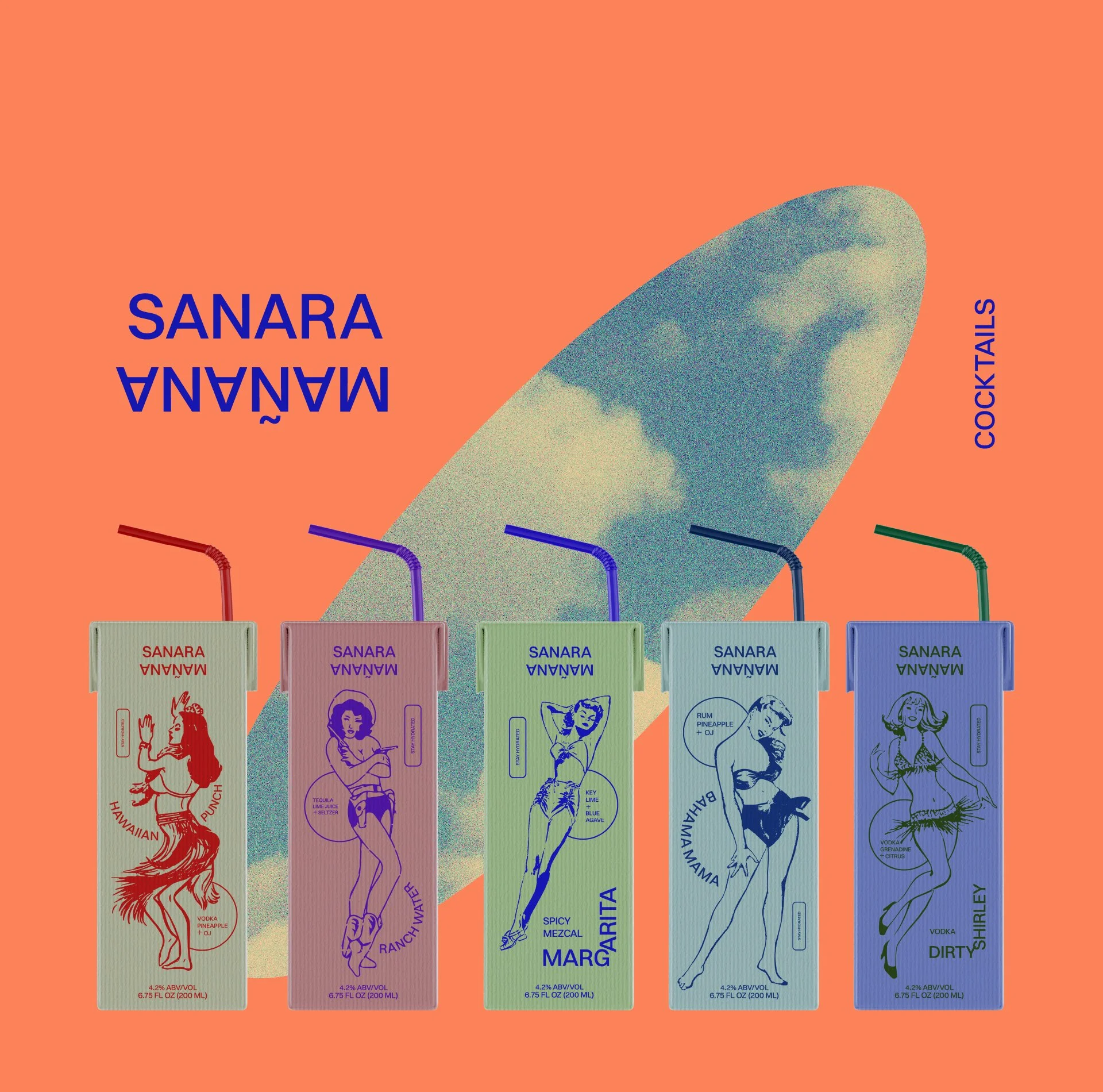 Sanara Mañana Juice Box Cocktails Branding & Packaging Design — Aja M Johnson Creative Director ...