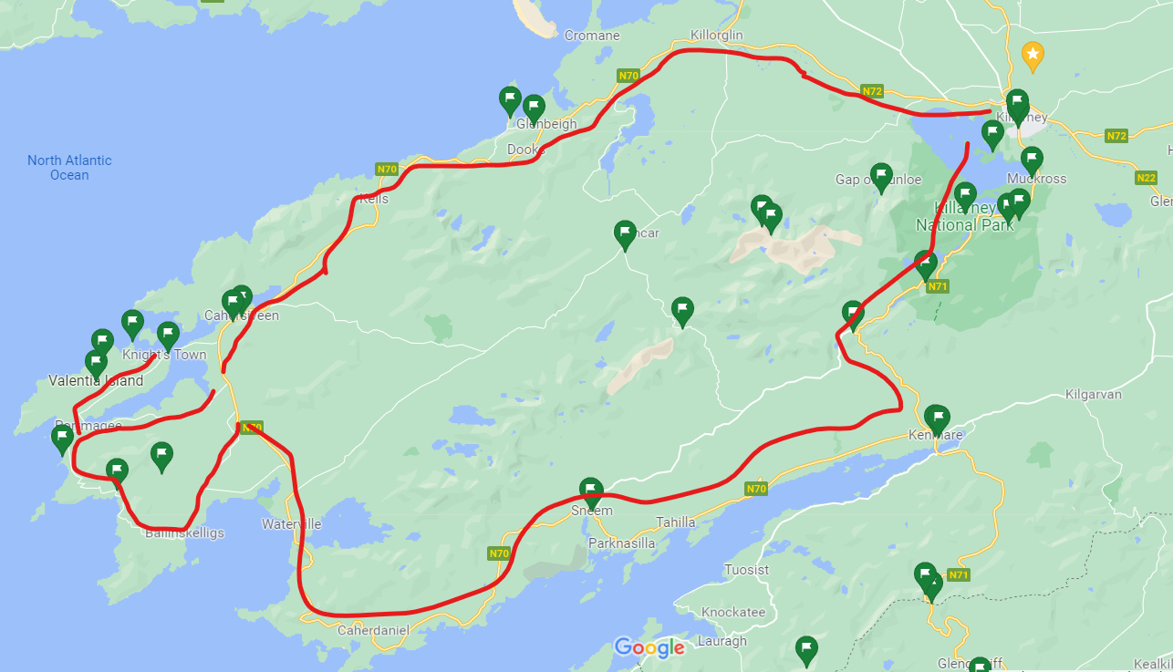 The Ultimate Ring of Kerry Itinerary: One Day Ring of Kerry Car Route ...