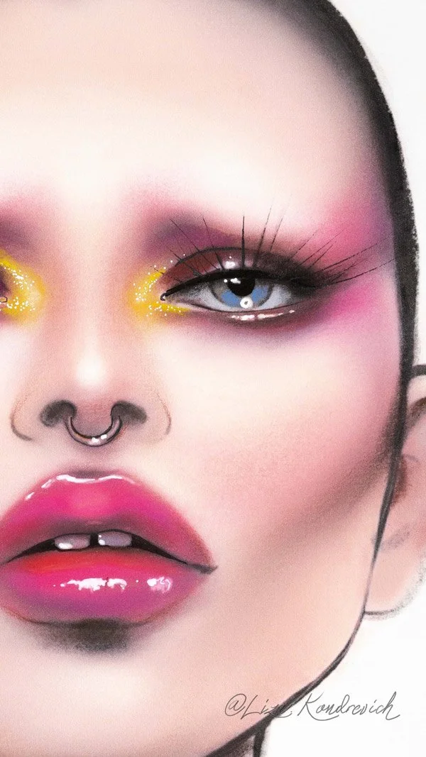 FACECHART | Face Chart Makeup Art by Liza Kondrevich