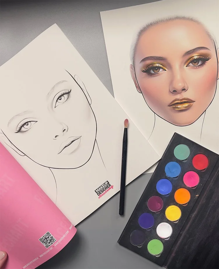 7 Best Face Chart Template Books for Makeup Artists | FACECHART by Liza ...
