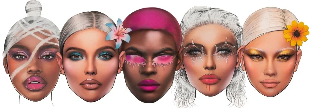 FACECHART | Face Chart Makeup Art by Liza Kondrevich - Face Chart ...