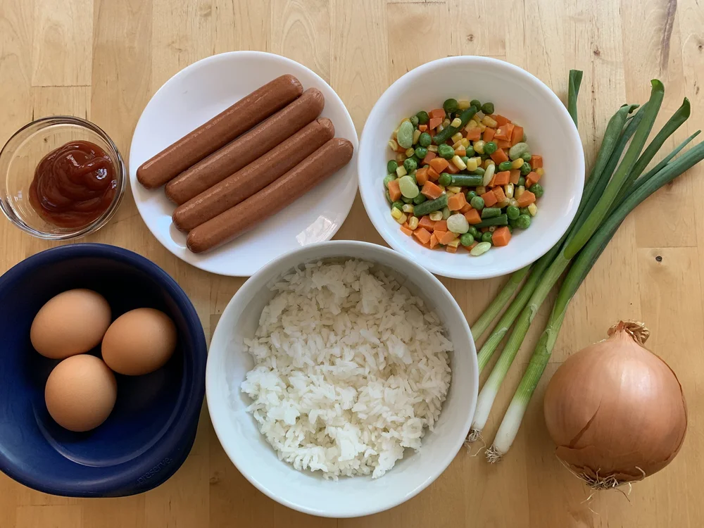 Hot Dog Fried Rice — Phase Changes