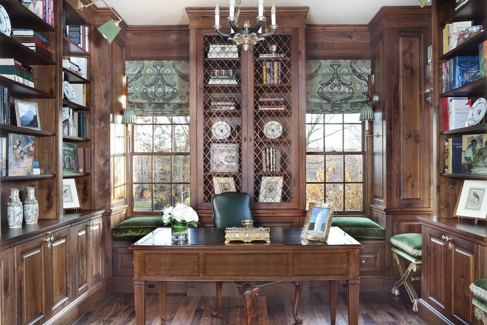 Dering Hall: Rustic Libraries and Home Offices — J.Stephens Interiors