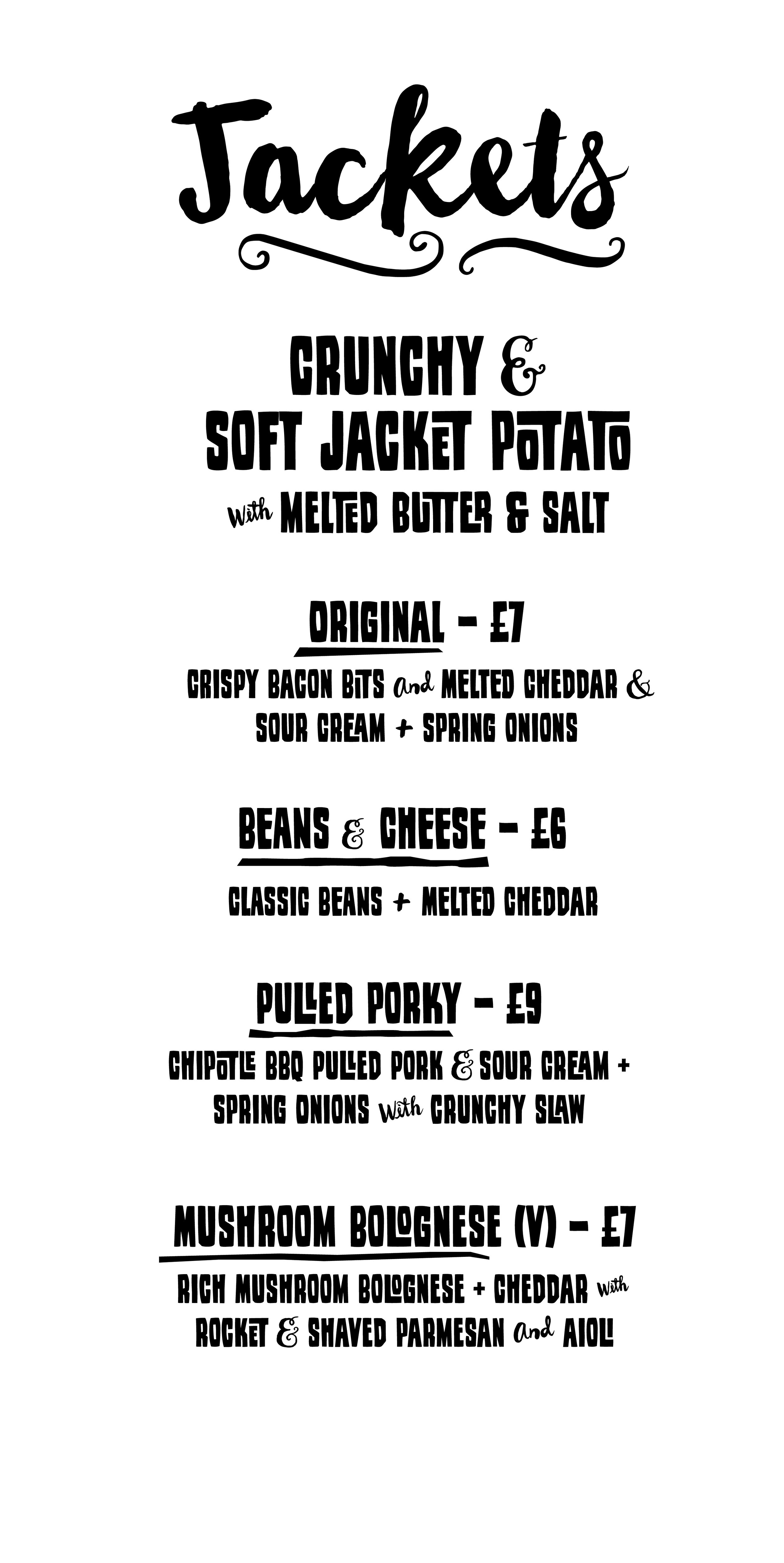 Menu — Cargo Kitchen UK