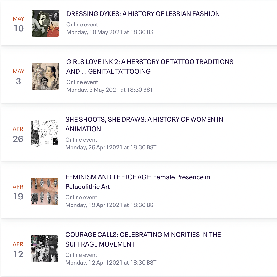 EVENTS — THE FEMINIST LECTURE PROGRAM