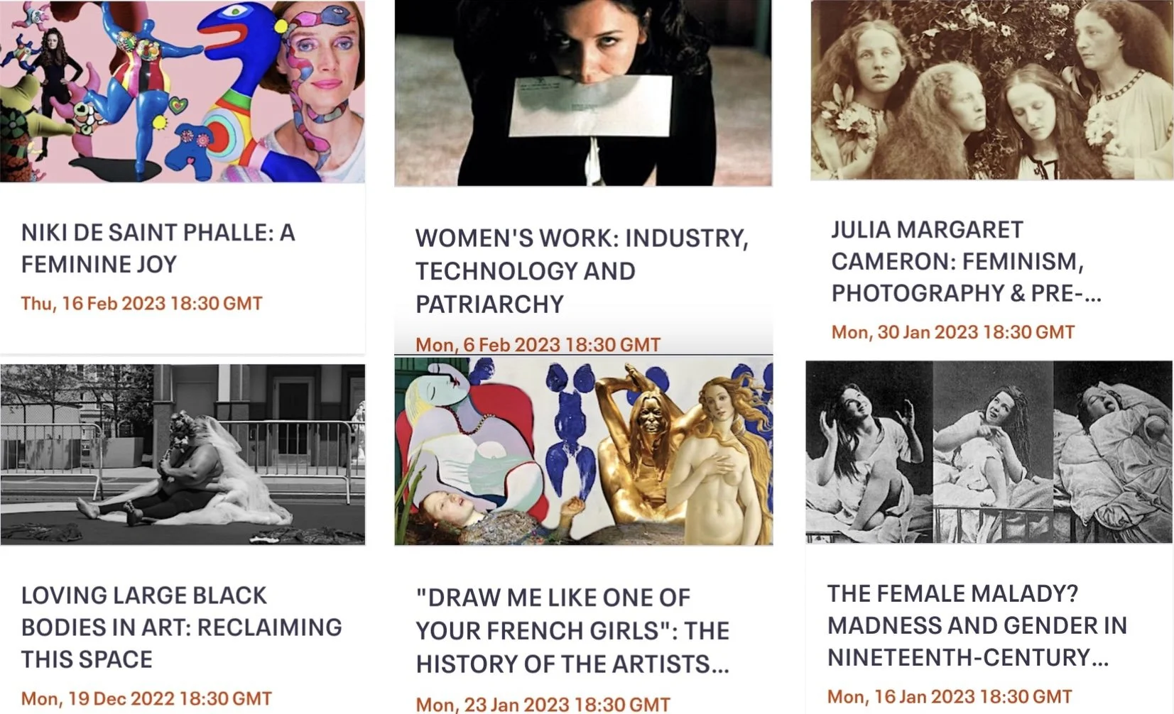 EVENTS — THE FEMINIST LECTURE PROGRAM