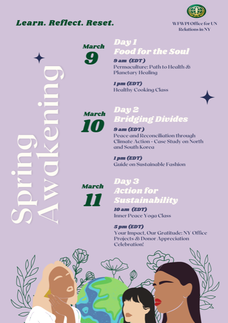 Spring Awakening 2022 — Women's Federation For World Peace International