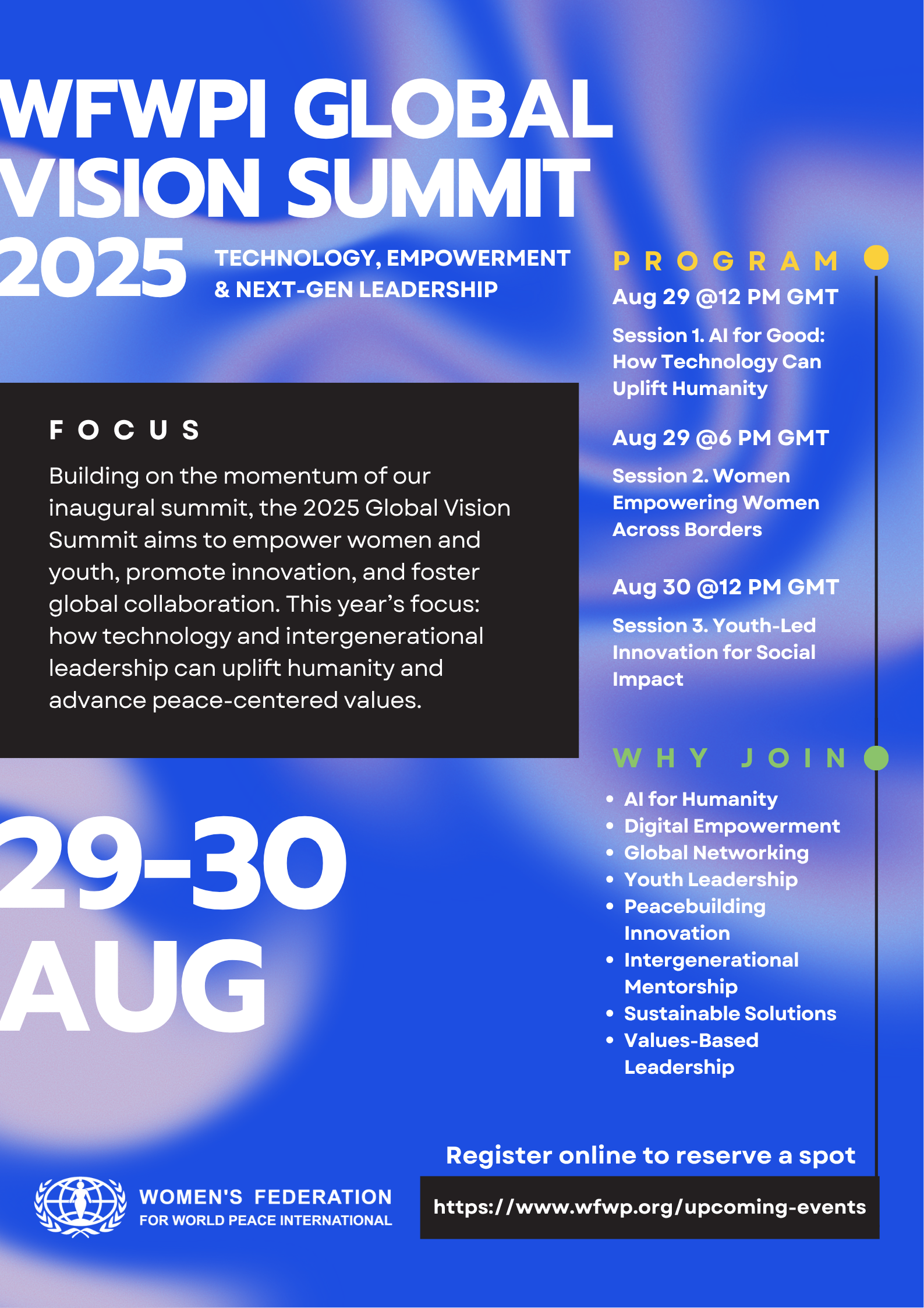 WFWPI Global Vision Summit 2025: Technology, Empowerment & Next-Gen ...