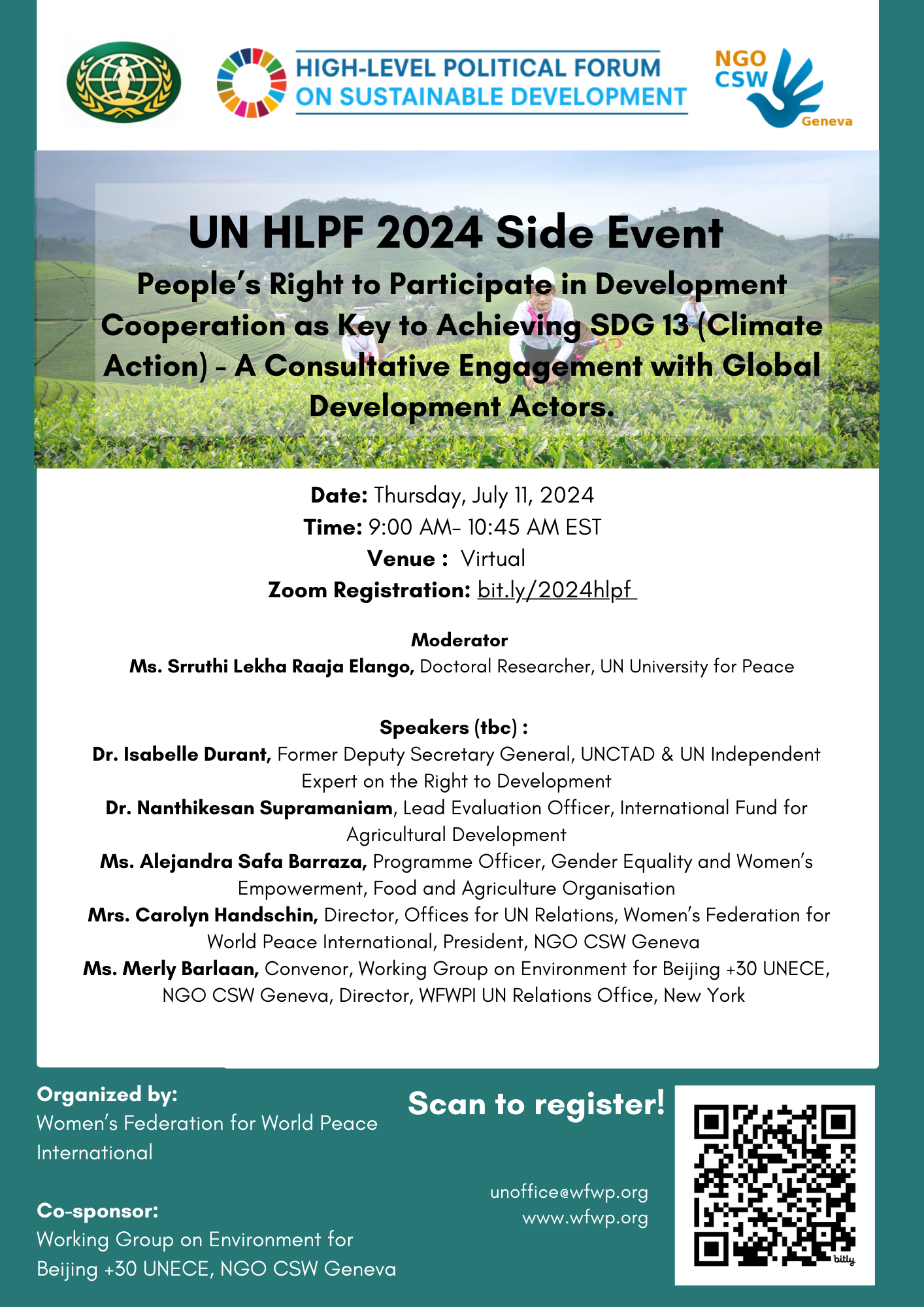 UN HLPF 2024 Side Event: People’s Right to Participate in Development Cooperation as Key to ...