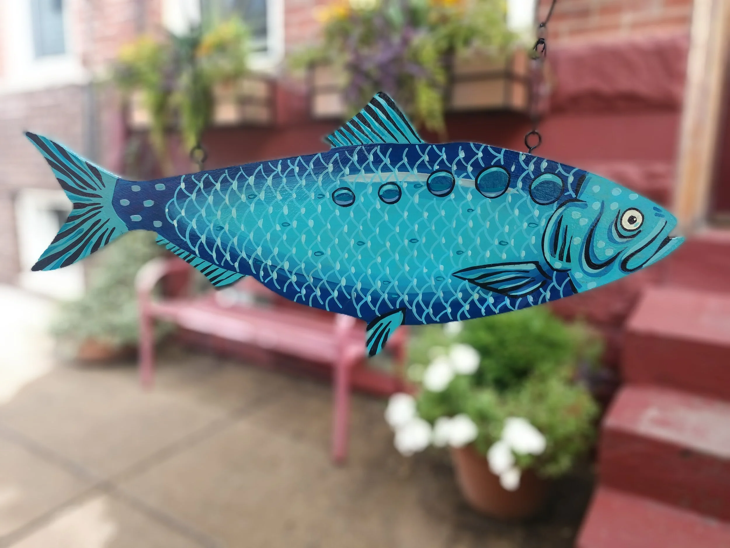 Custom Shad Fish Two Sided — Fishtown Signs