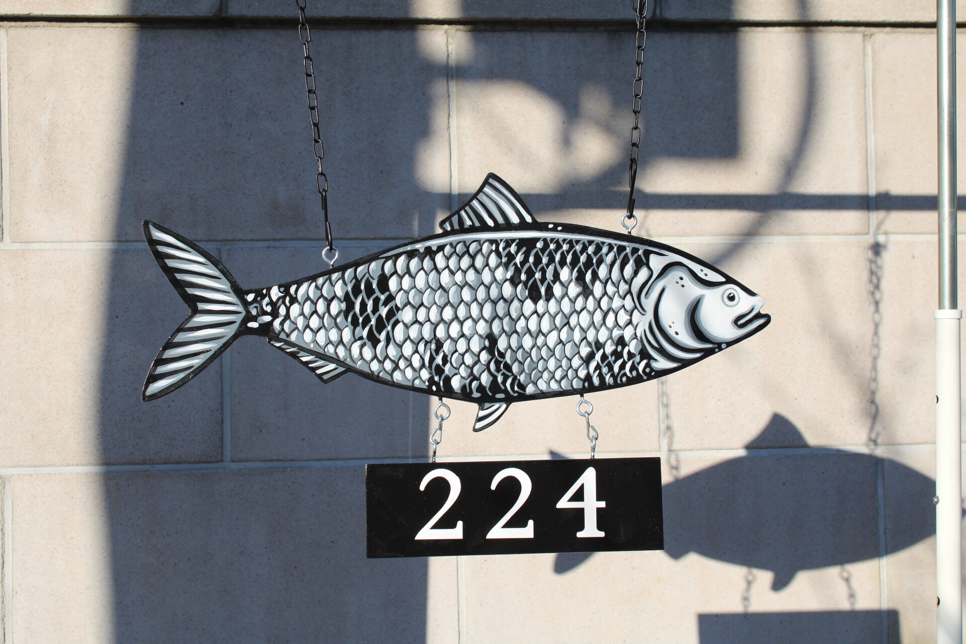 Black and White Shad — Fishtown Signs