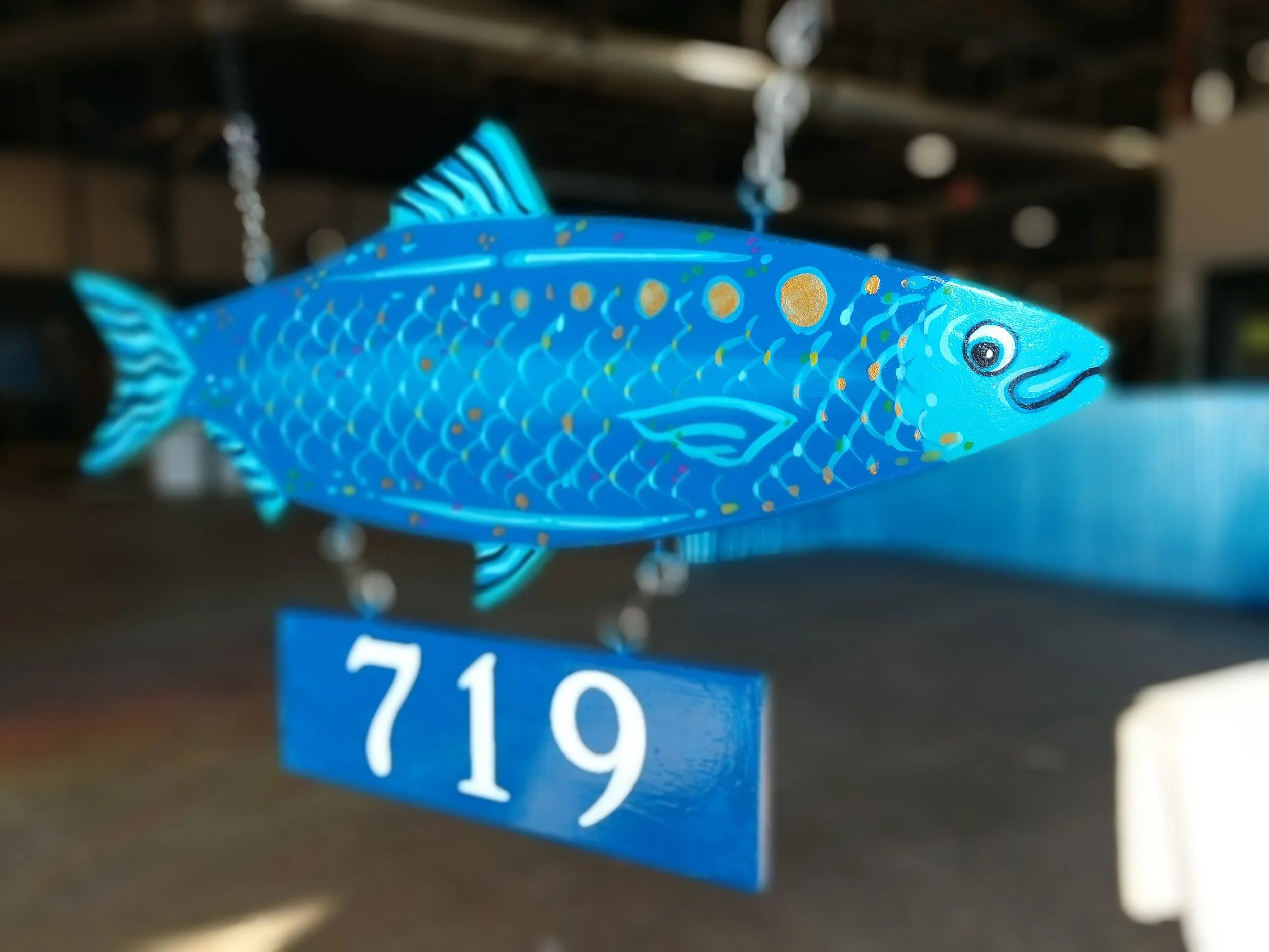 Hanging Number Plate — Fishtown Signs