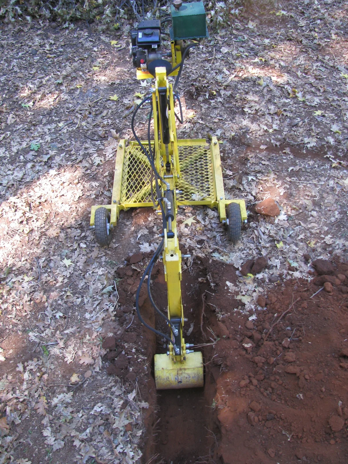 Gas/Electric backhoe plans — The Greens Machines and Cycles