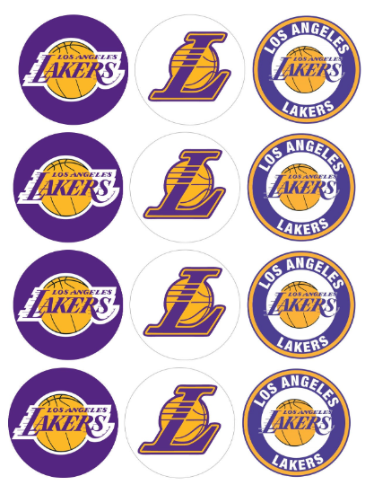 LA Lakers Edible Image Topper — Choco House