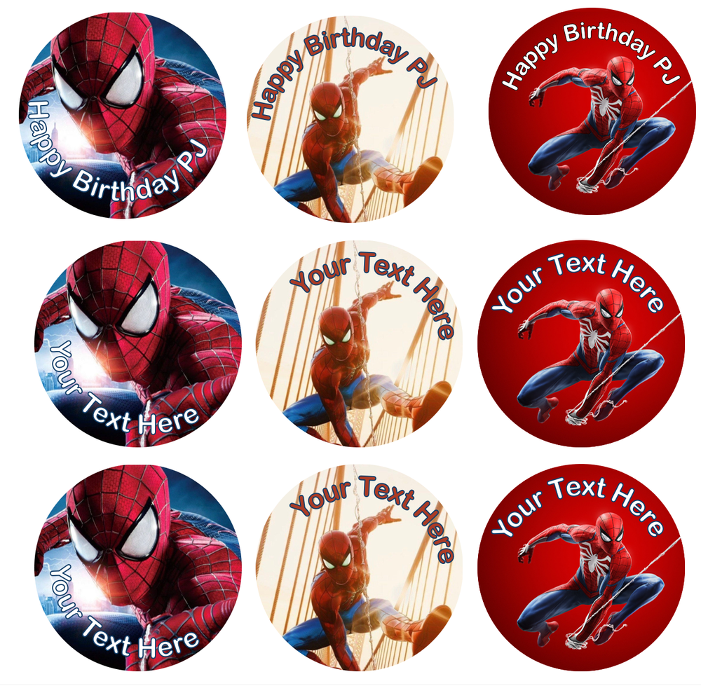 Spider Man Edible Cake Topper