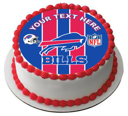 Buffalo Bills Edible Image Round/Rectangular Cake Topper. — Choco House
