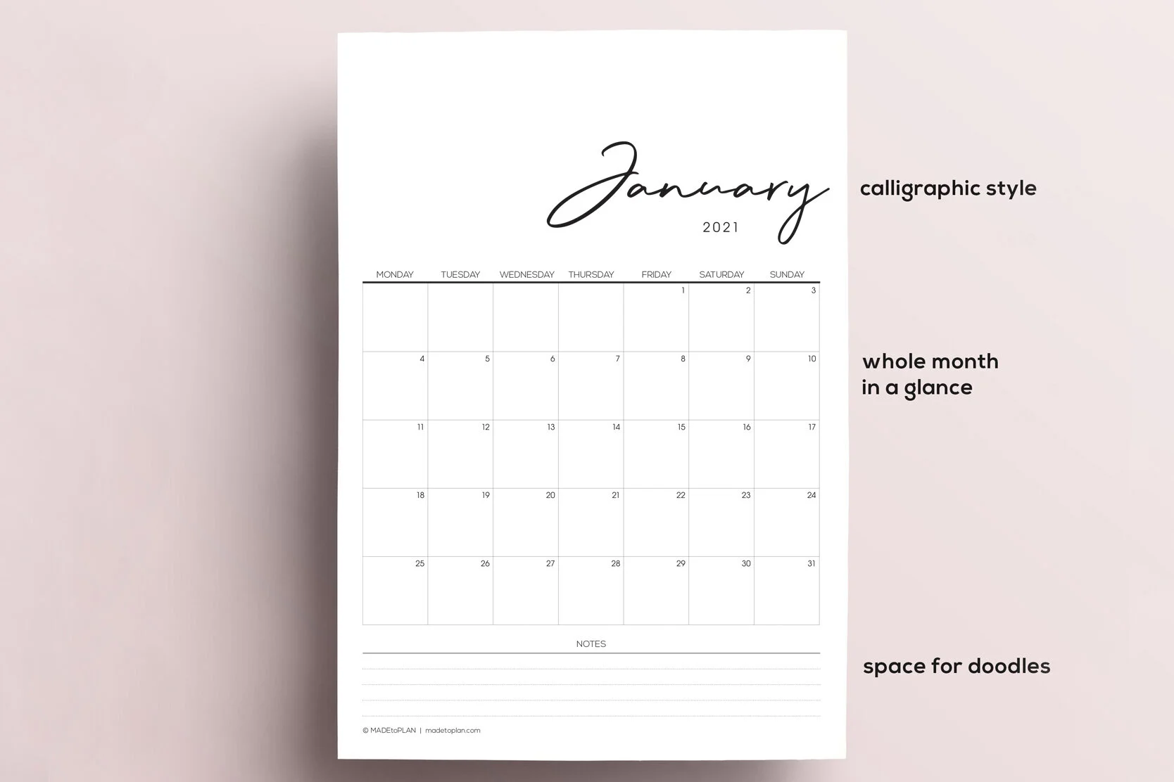 PLANNER PRINTABLES - Personalized Planners by MADEtoPLAN