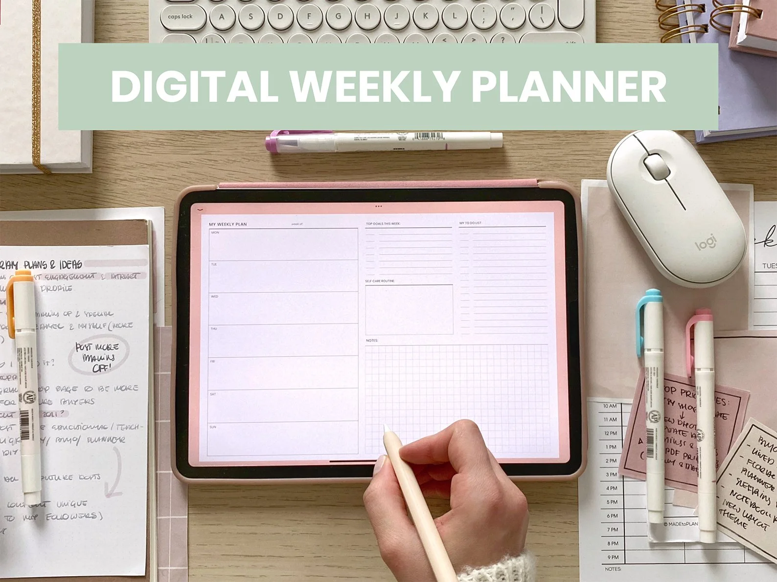 Digital Planners - Digital Stationery by MADEtoPLAN