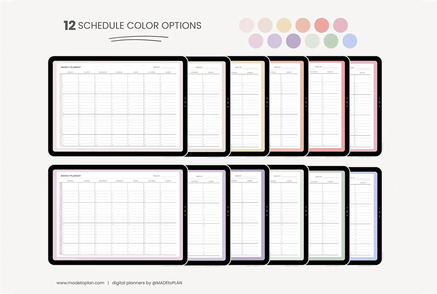 Weekly Planner With Times