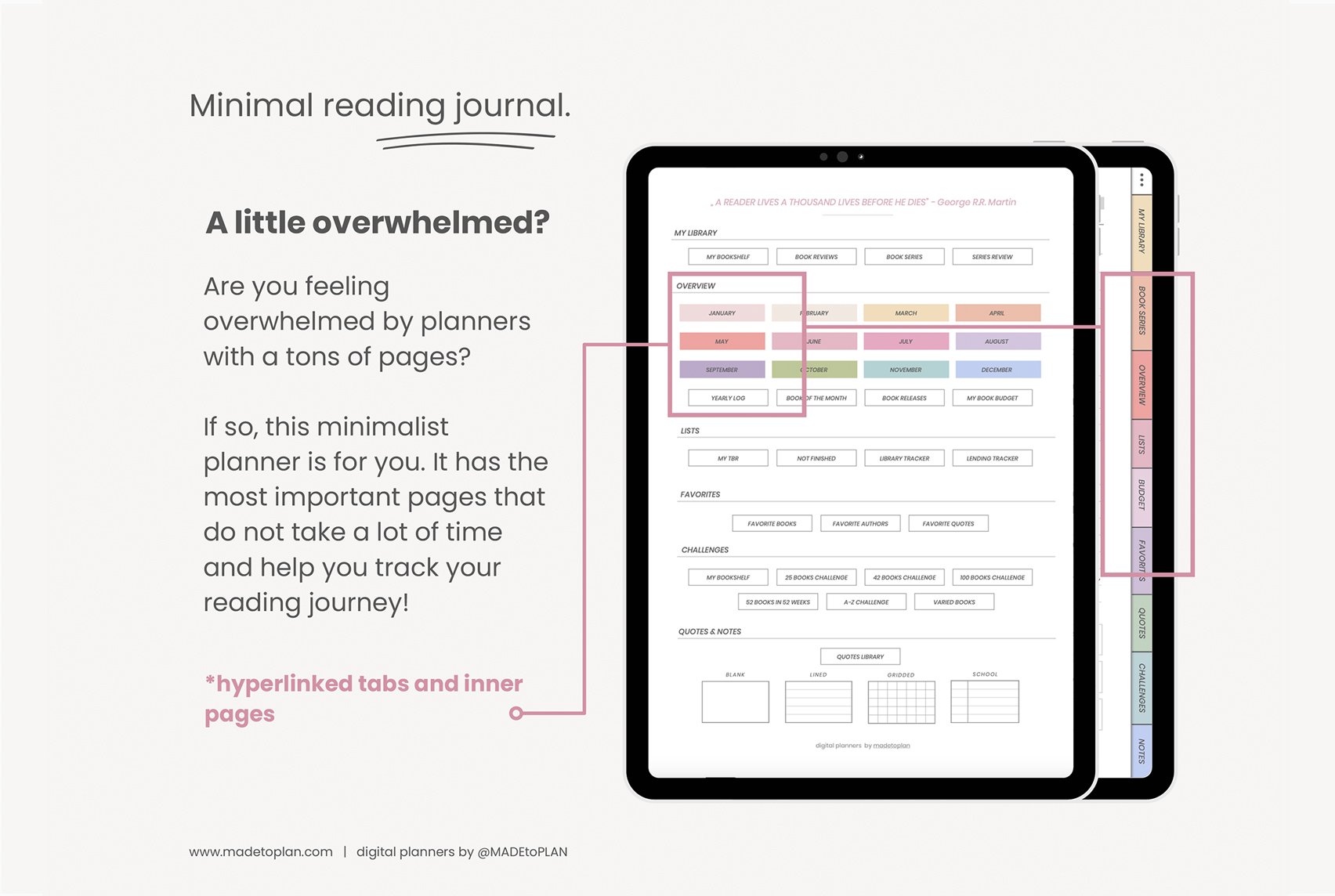 Digital Planners - Personalized Planners by MADEtoPLAN