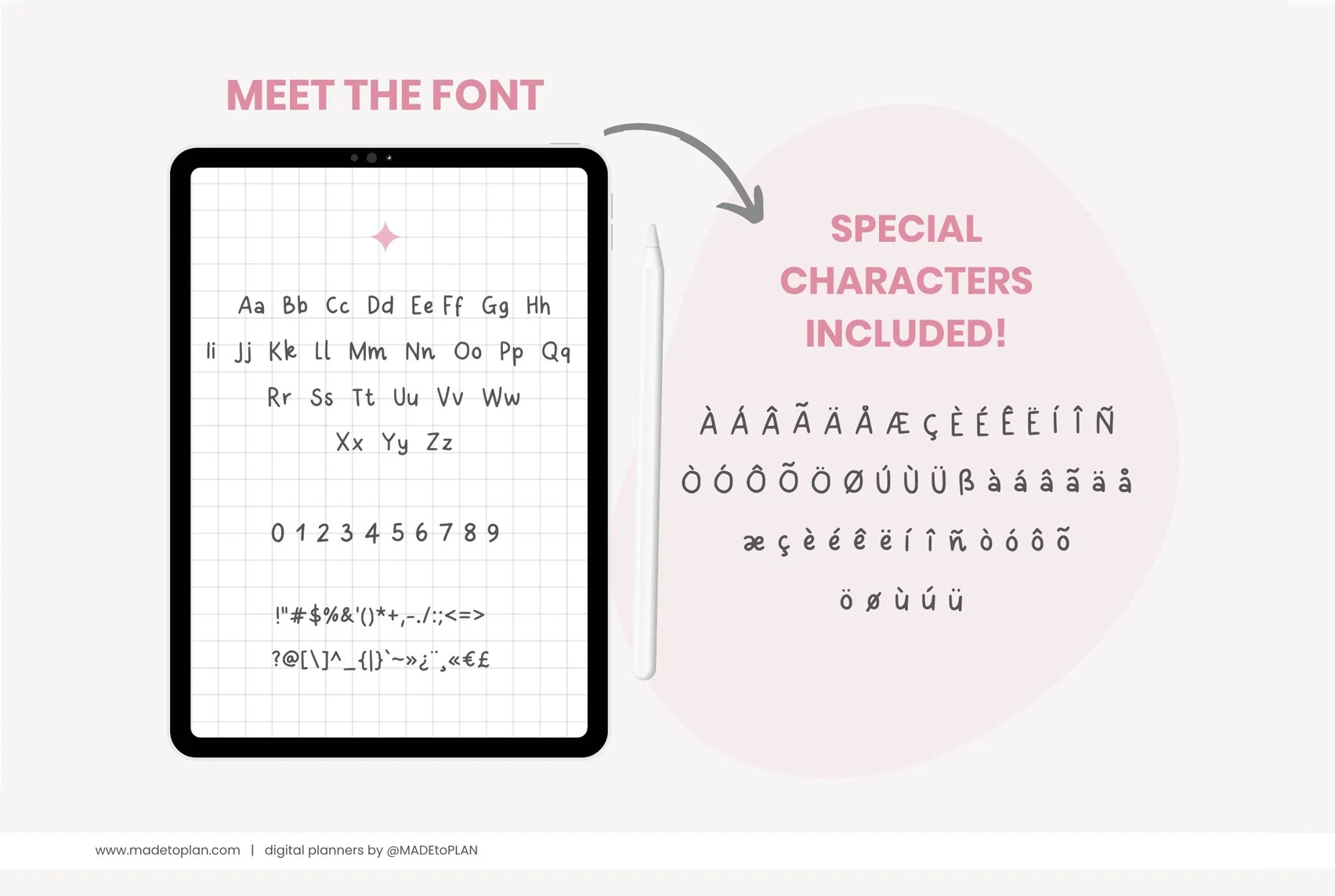 Kate's Journal Handwritten Font — 2024 Digital Planners by MADEtoPLAN