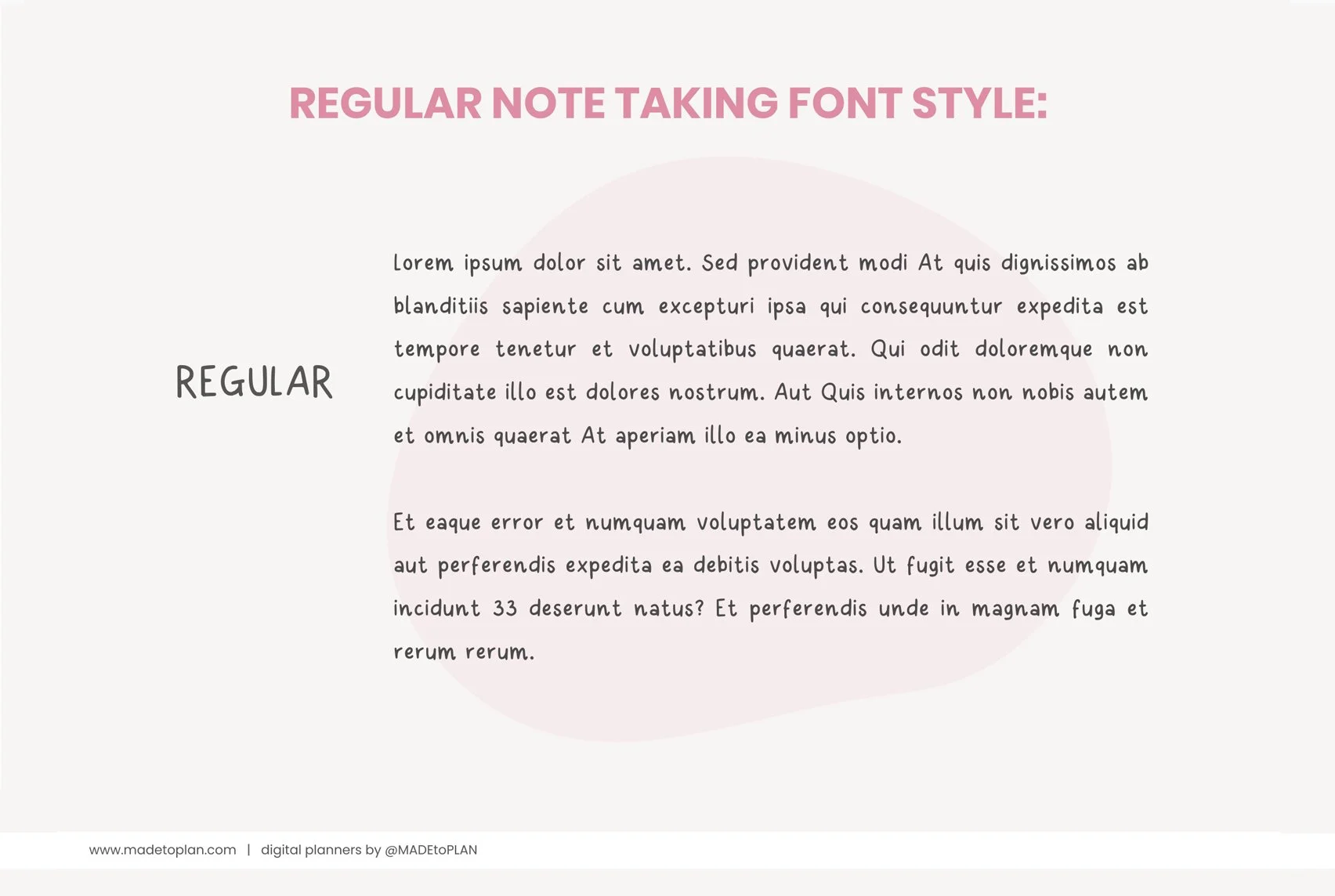 Kate's Journal Handwritten Font — 2024 Digital Planners by MADEtoPLAN