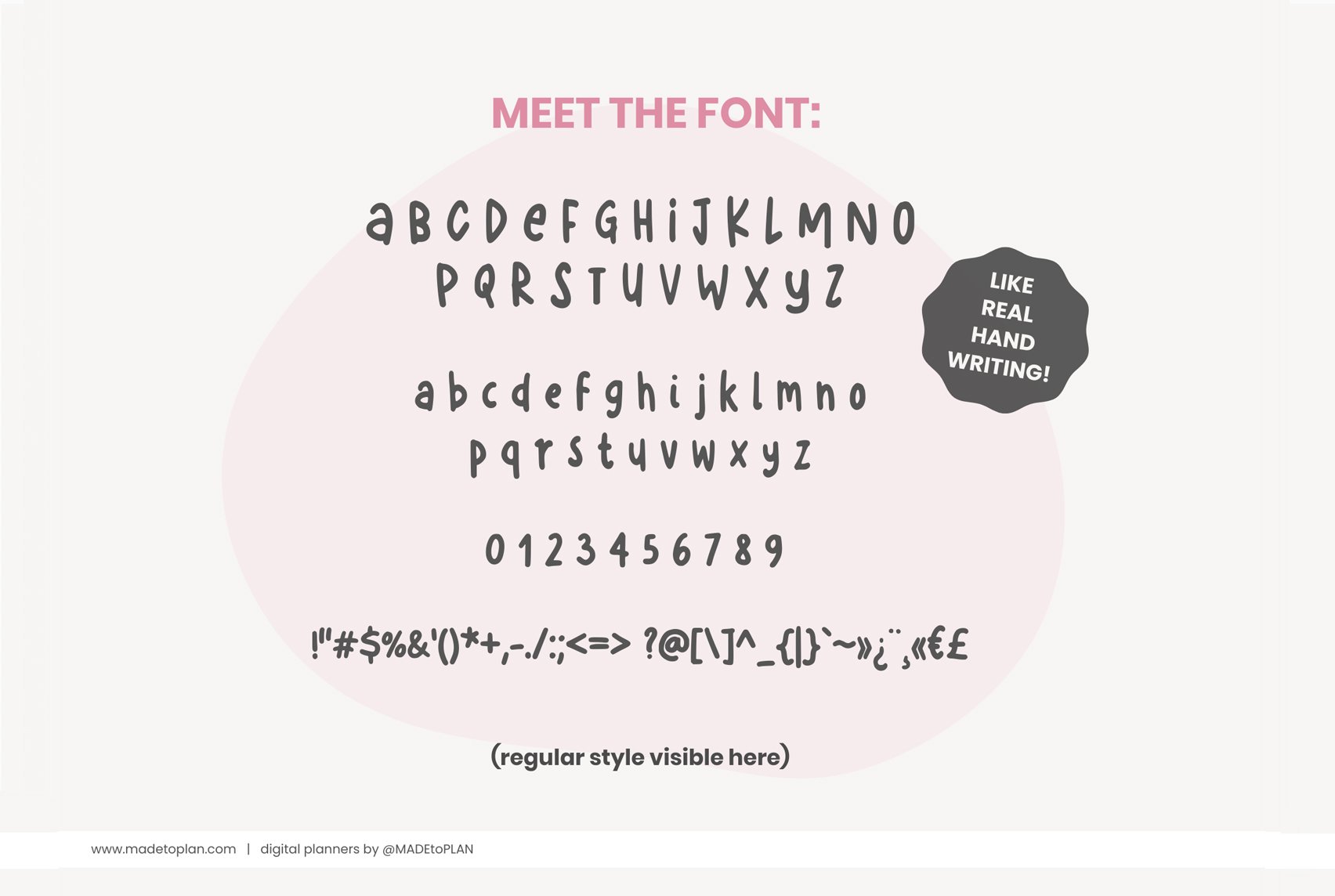 Study Crush Handwritten Font Bundle — 2024 Digital Planners by MADEtoPLAN