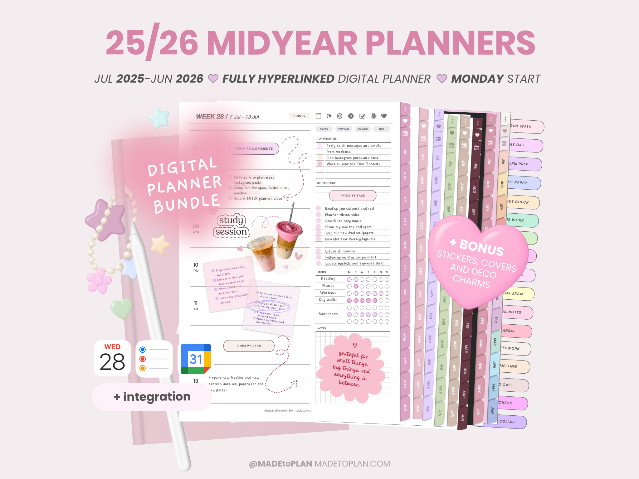 MADEtoPLAN | 2025-2026 digital planners & digital notebooks for digital ...