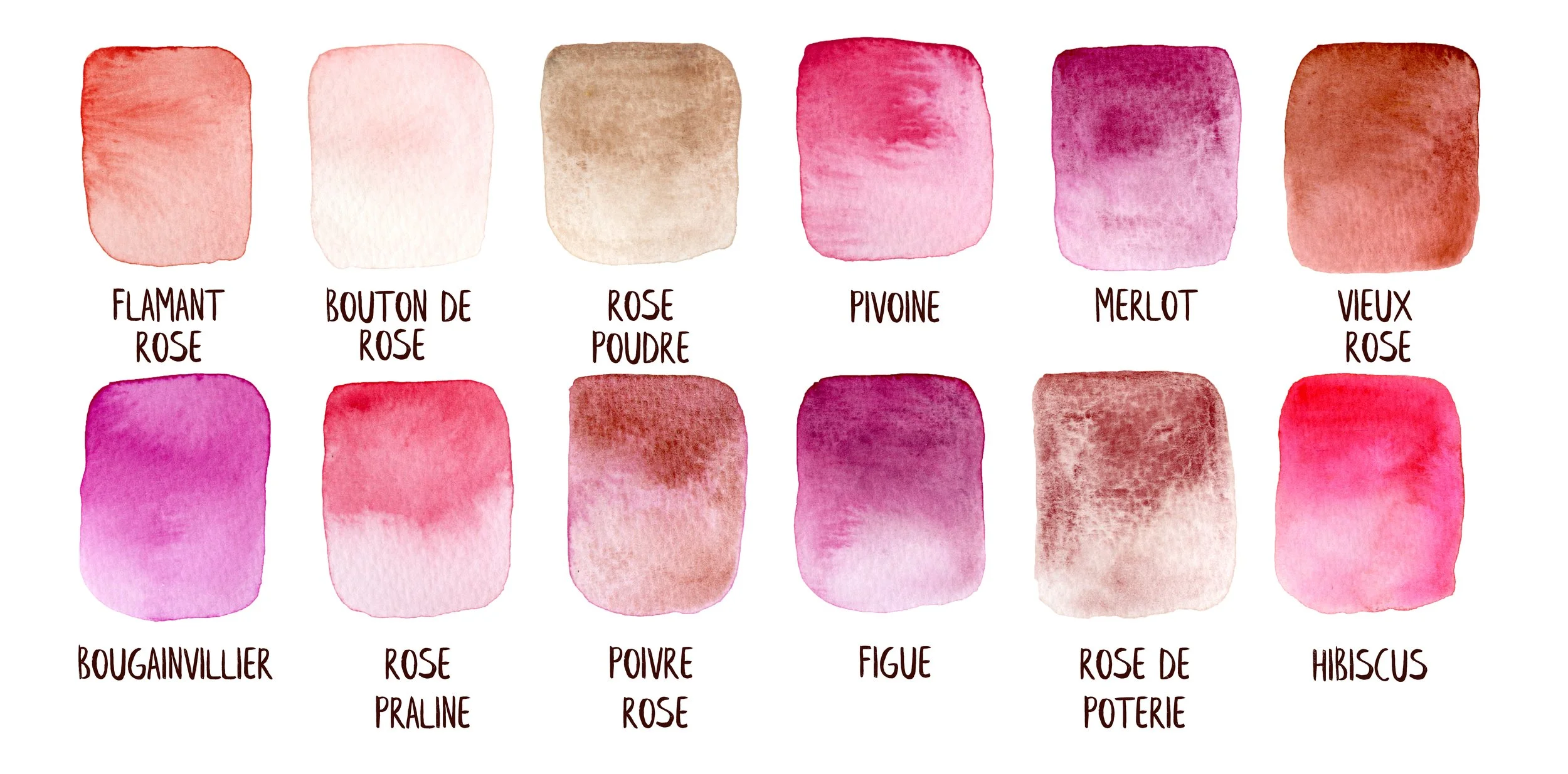 La couleur rose à l'aquarelle — Mirglis - Sarah Van Der Linden