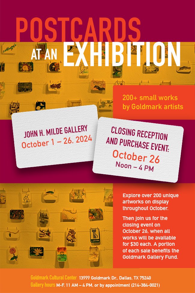 Closing and Purchasing Event: "Postcards at an Exhibition" — Goldmark ...