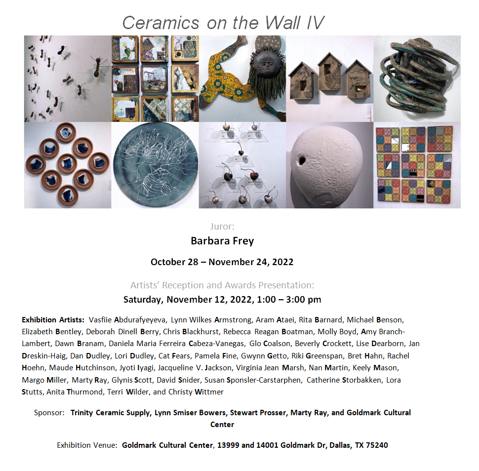 Ceramics on the Wall IV — Goldmark Cultural Center